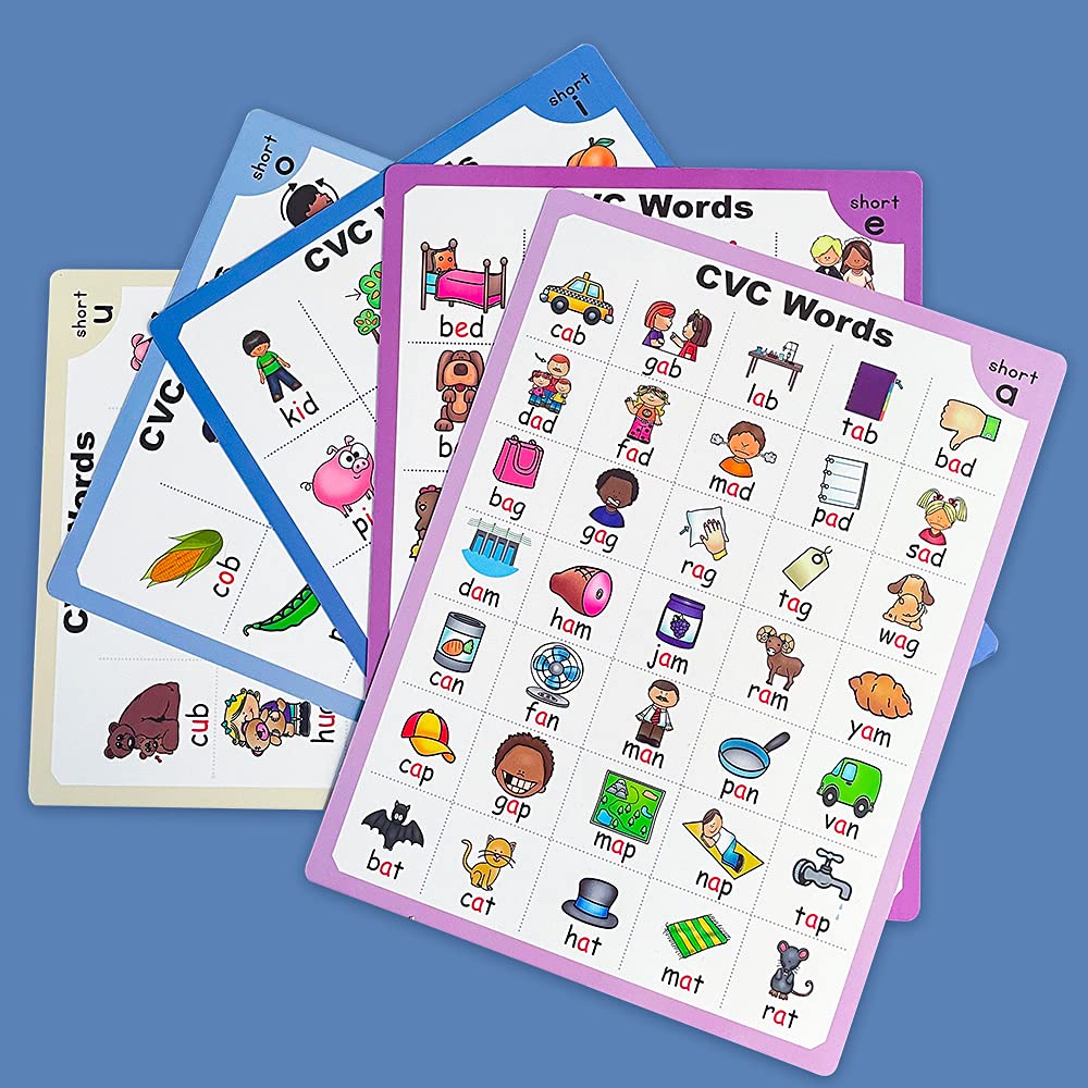 Lilias CVC A4 Poster, CVC Words Chart For Kids, CVC Word Builders ...