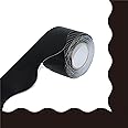 Amazon.com: 60 Feet Bulletin Board Borders, Pure Black Scalloped Rolled ...