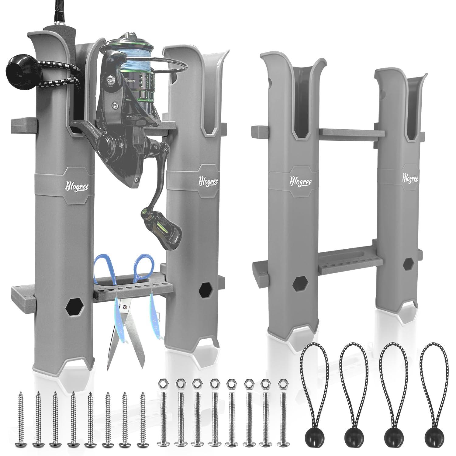 Hlogree Fishing Rod Holder for Boats,Kayak Crate,Cooler,Fishing Tube ...