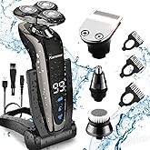 Amazon.com: Electric Shavers for Men, JLMAX 5D Floating Head Shaver for ...