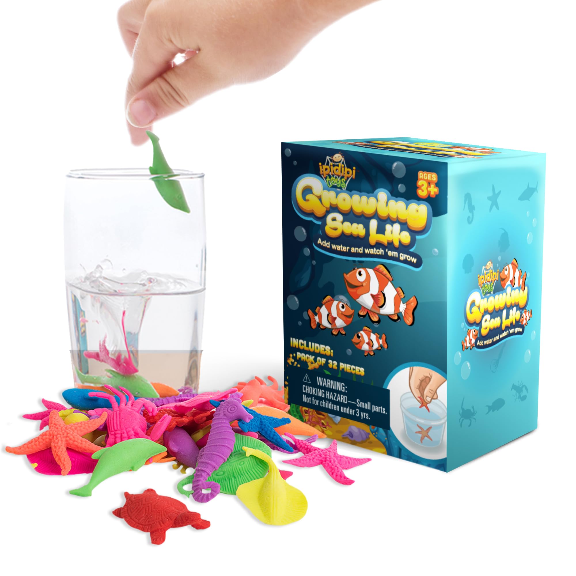 Mua IPIDIPI TOYS Water Growing Sea Creatures for Kids – Ocean-Themed ...