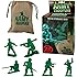 Bag of 50 Traditional Green Plastic Toy Soldiers for Army Military War ...