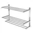 Amazon.com: Bathroom Towel Rack with 24-Inch Multilayer Hotel Racks 304 ...