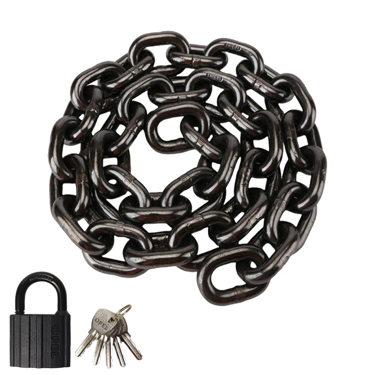 FYANER Security Chain Lock, 43 Inch Heavy Duty 8mm G80 Manganese Steel ...