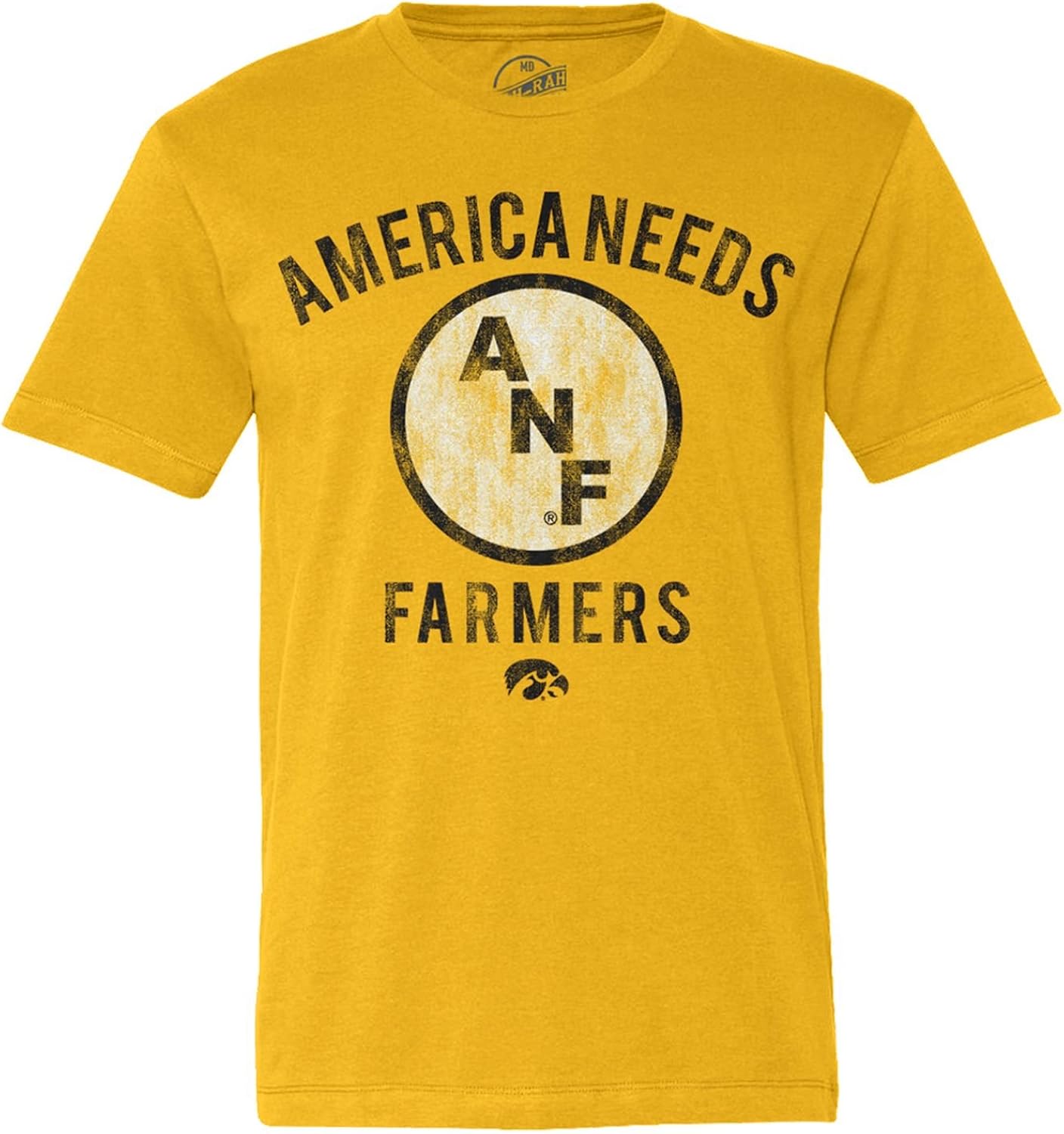 Amazon.com: Hawkadelic America Needs Farmers Tee L Gold: Clothing