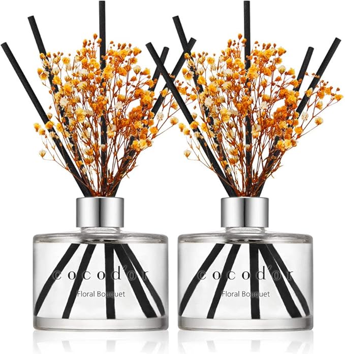 Amazon.com: Cocod'or Preserved Real Flower Reed Diffuser, Floral ...
