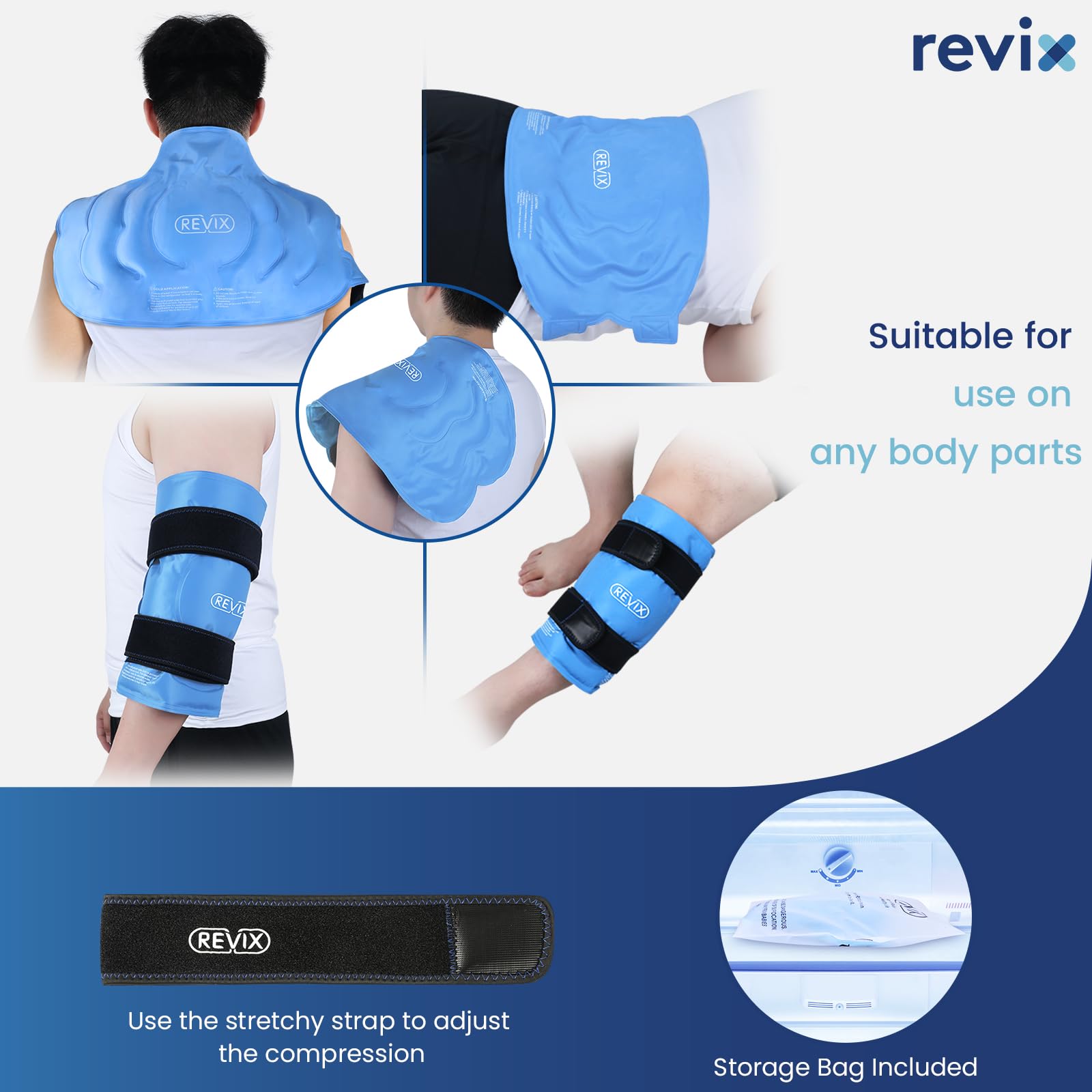 Mua REVIX 20‘’ XXXL Knee Ice Pack Wrap Around Entire Knee, Extra Large ...