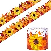 Amazon.com: Whaline 69Ft Fall Bulletin Board Borders Watercolor Pumpkin ...