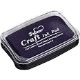 Amazon.com: Fstaor Large Purple Ink Pad for Rubber Stamps, Non-Toxic ...