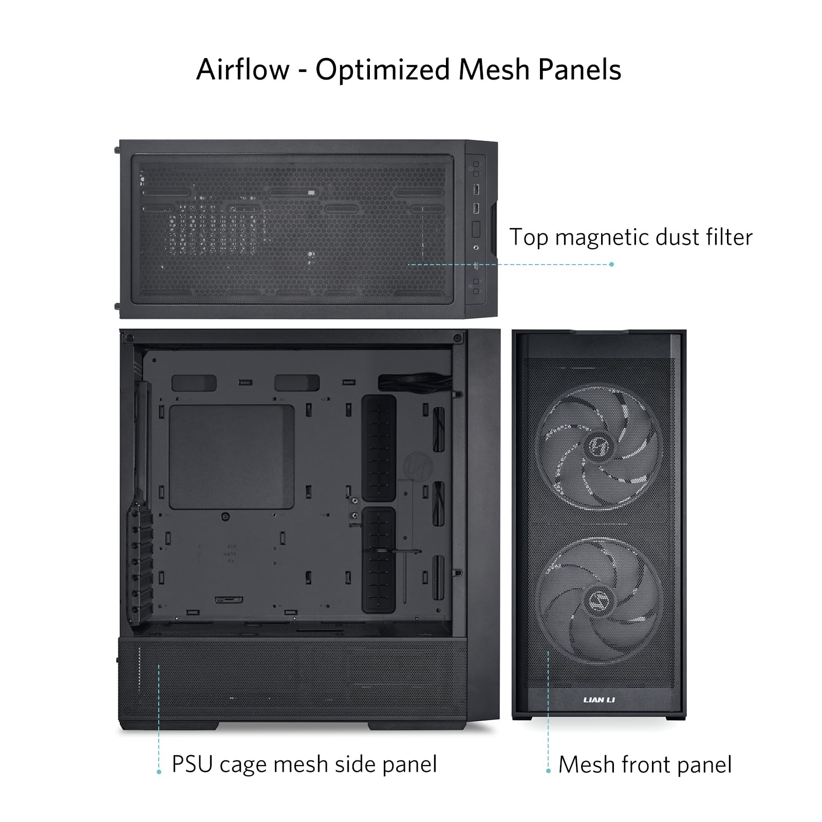 Mua LIAN LI LANCOOL 206 ATX PC Case, RGB Gaming Computer Case, Airflow ...