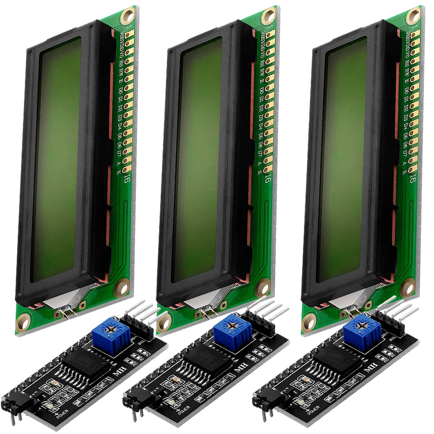 Mua AZDelivery ⭐⭐⭐⭐⭐ HD44780 1602 LCD module display, 2 x 16 characters for Arduino 1x LCD + I2C ...