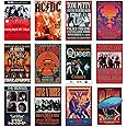 Amazon.com: TUOCYERD Vintage Rock Band Posters, 12 Pcs 70s 80s 90s ...