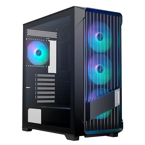 Raidmax X603 ATX Mid Tower Tempered Glass PC Case - Pre-Installed 4 ...