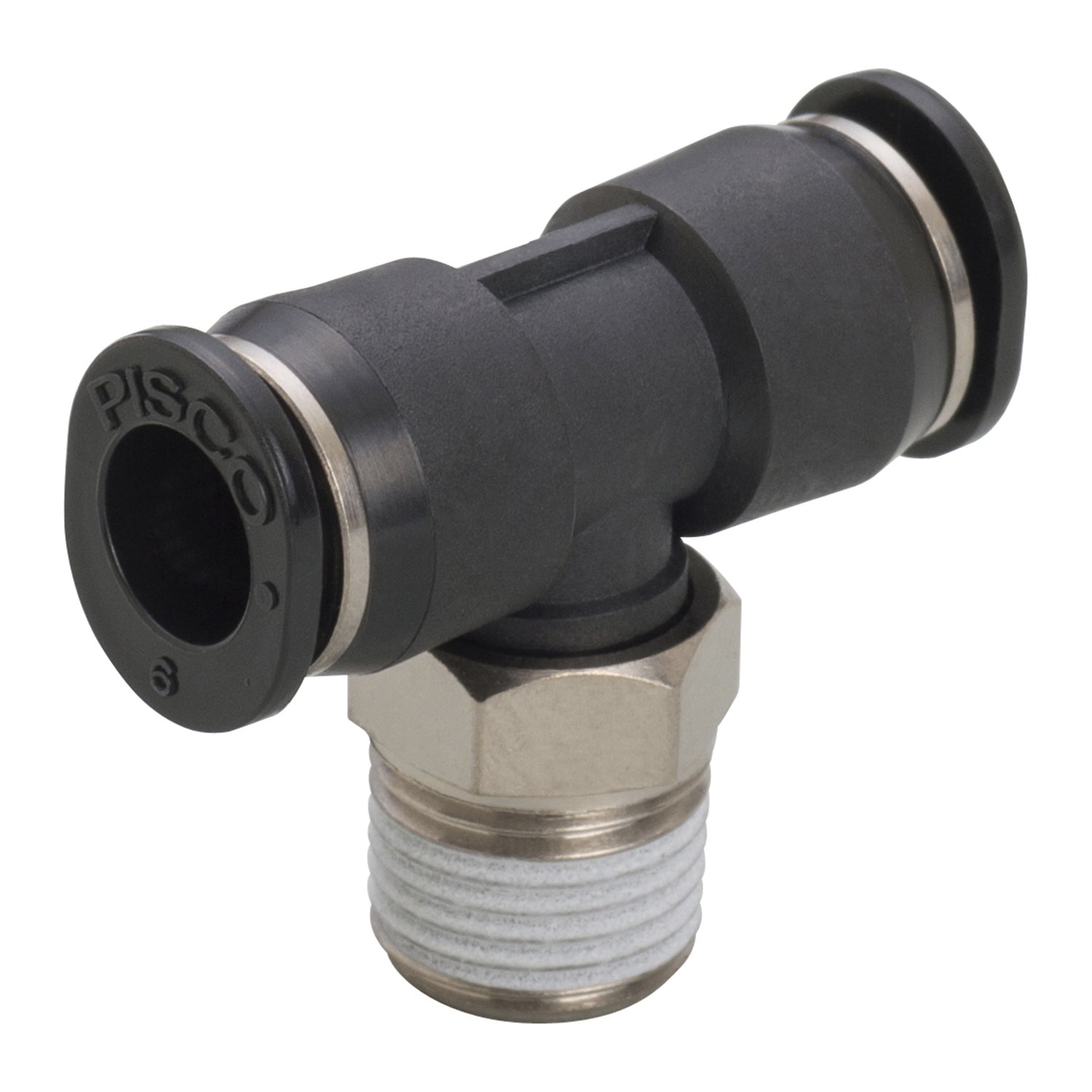 Amazon | 日本ピスコ(PISCO) 小型ワンタッチ継手(チューブフィッティングミニ) ティー 適用チューブサイズ:3mm ネジサイズ:R1/8 PB3-01M | 産業・研究開発用品 ...