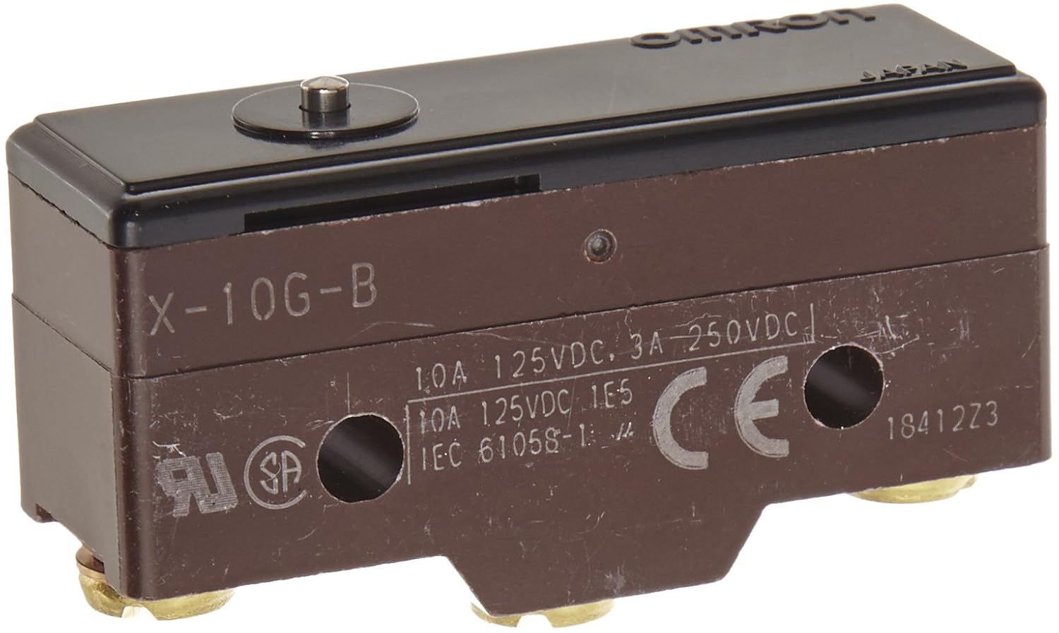 Omron X-10G-B General Purpose Basic Switch, Built In Magnetic Blowout, Screw Terminal, Pin ...