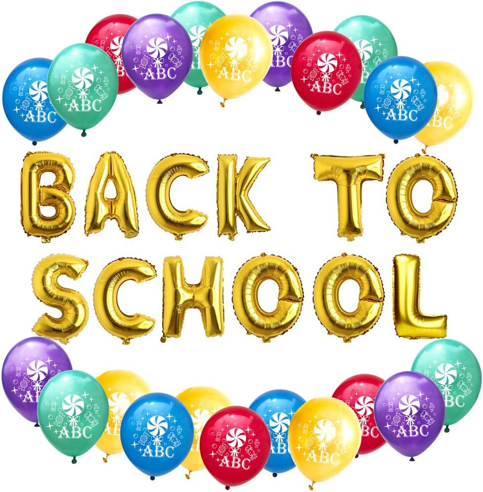 WELLXUNK Welcome School Back to School Balloon Welcome Back Banners and ...