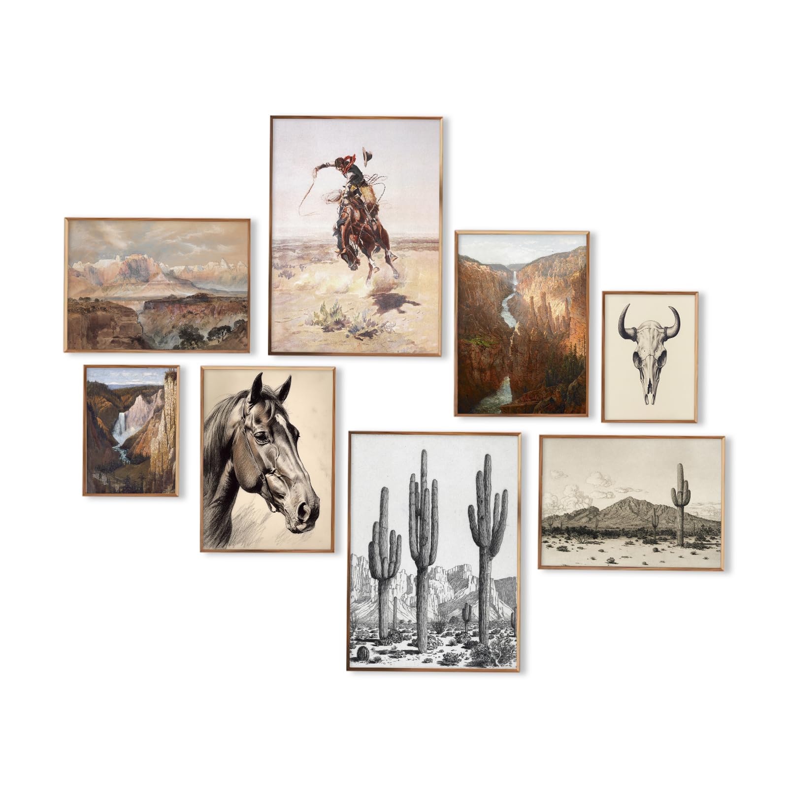 Western Decor Vintage Southwestern Wall Art,Farmhouse Wall Decor ...
