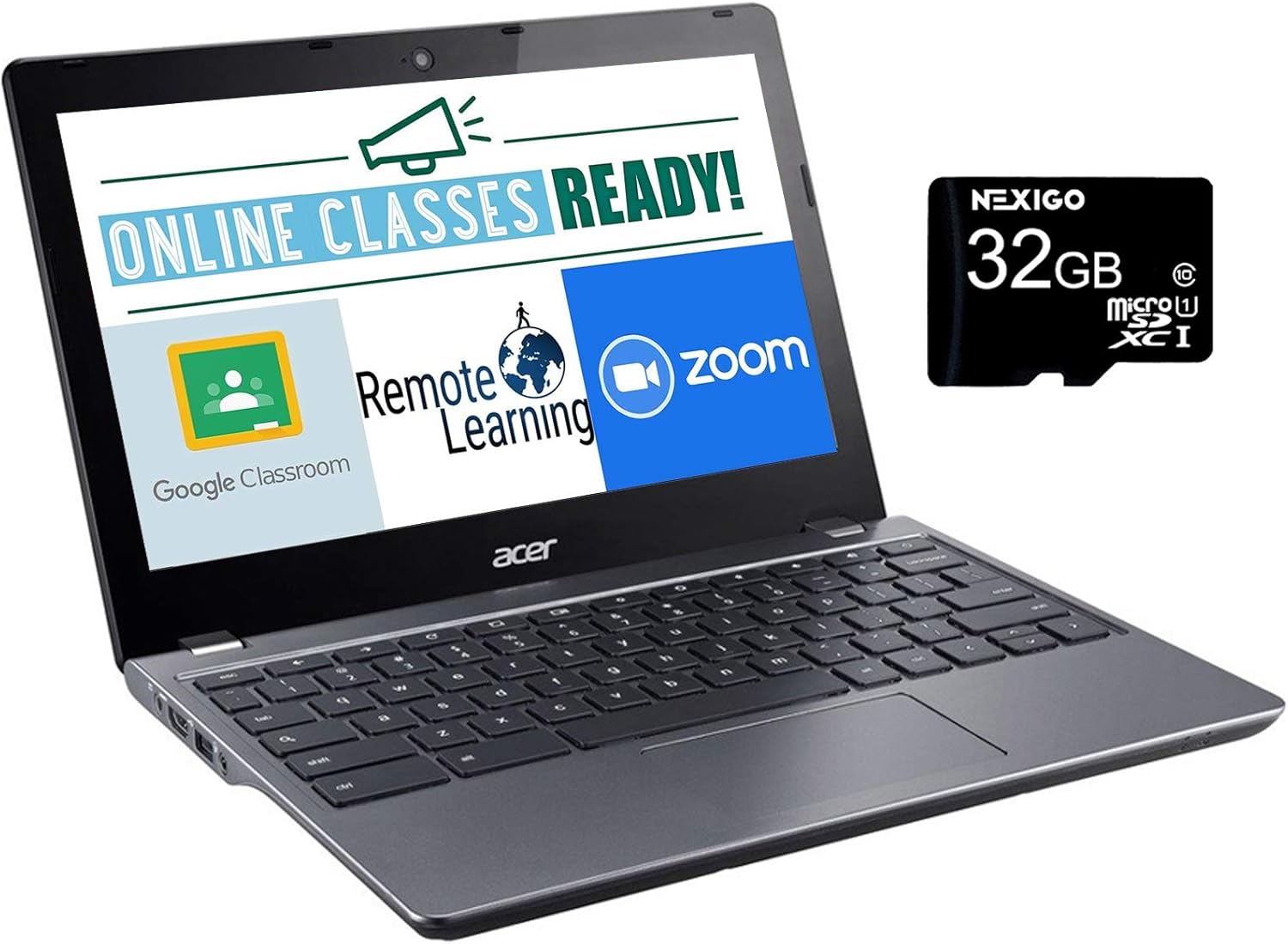 Amazon.com: Acer Chromebook C740 11.6 Inch Non-Touch Laptop, Intel Celeron 3205U 1.5 GHz, 4GB ...