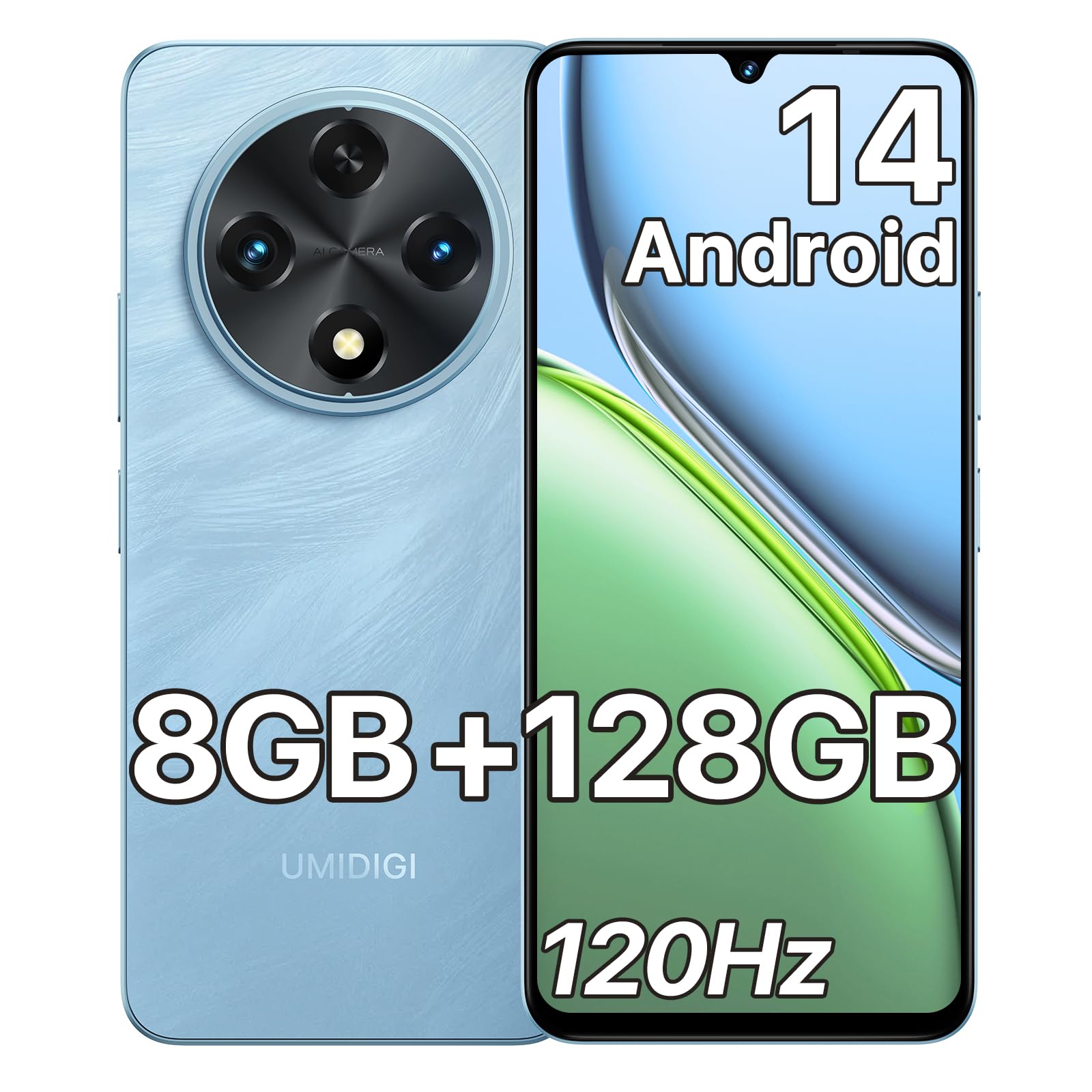 Mua UMIDIGI G100A Android 14 Smartphone, SIM Free, 120Hz, Smartphone, 8 ...