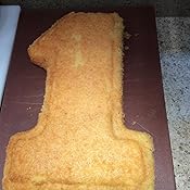 Wilton First Birthday Cake Tin, Kids 3D Number 1 Cake Tin, 38.7 x 25.4 ...