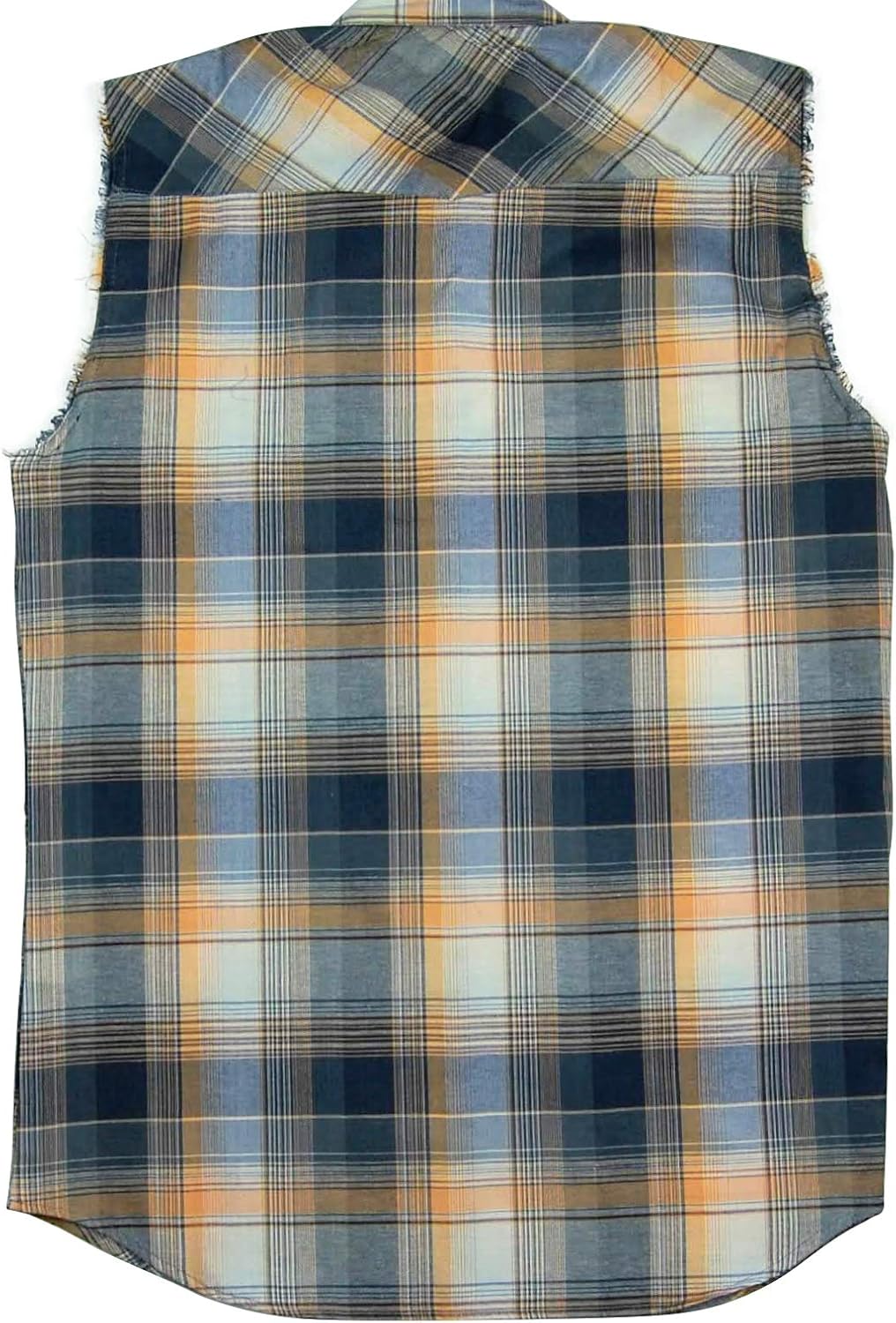 Mens Sleeveless Plaid Country Boy Shirt Pearl Snap Front Men Shirts mens-sleeveless-plaid-country-boy-shirt-pearl-snap-front-men-shirts