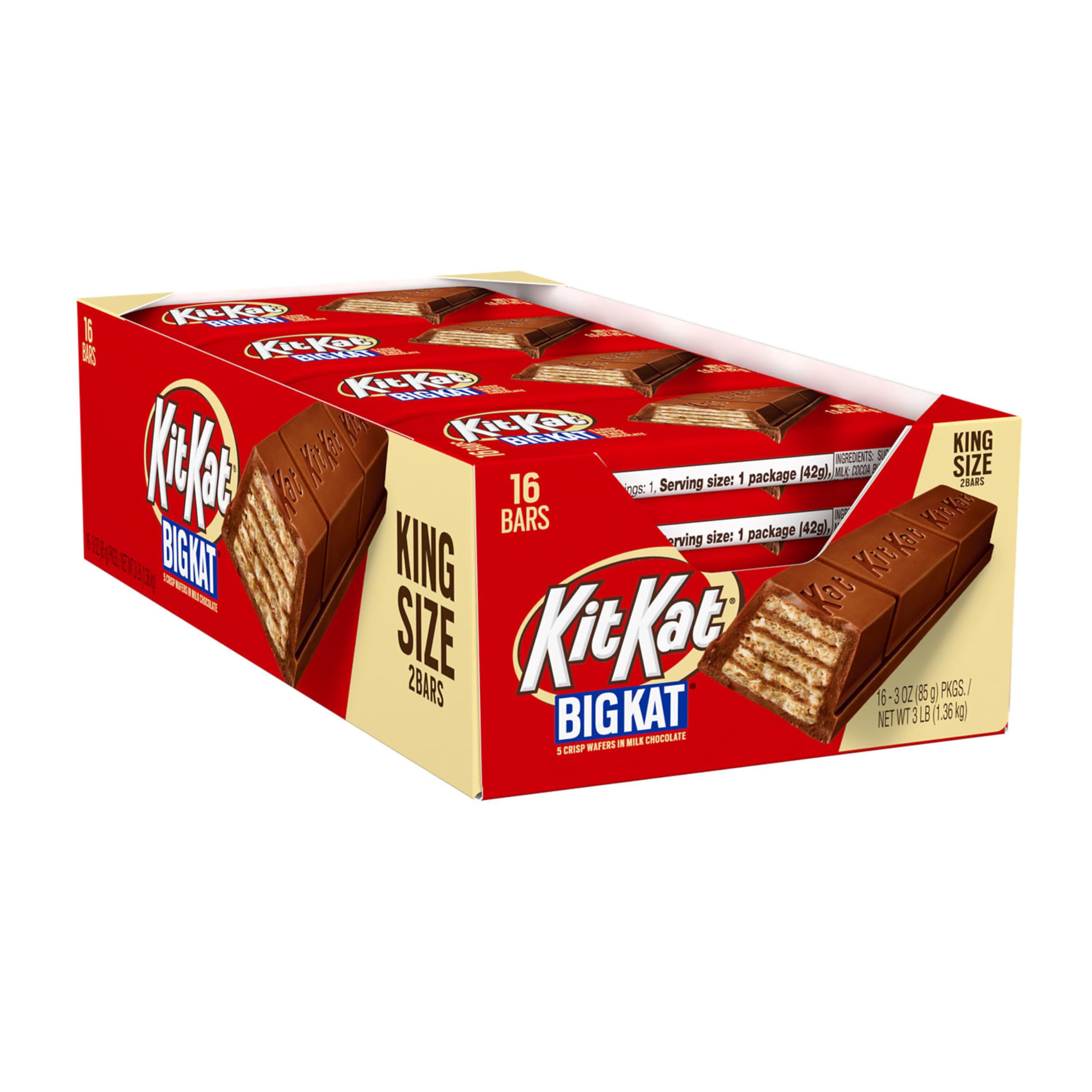 Mua KIT KAT BIG KAT Milk Chocolate Wafer King Size, Candy Bars, 3 oz ...