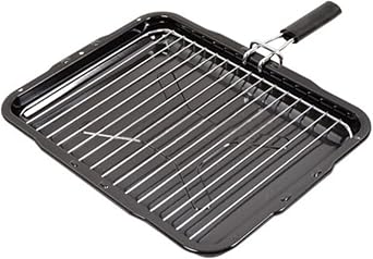 SPARES2GO Grill Pan with Removable Handle for Bosch Oven Cooker (385mm ...