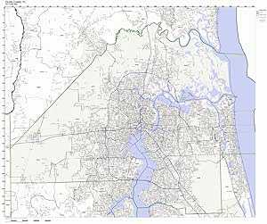 Duval County, Florida FL ZIP Code Map Not Laminated : Amazon.ca: Office ...