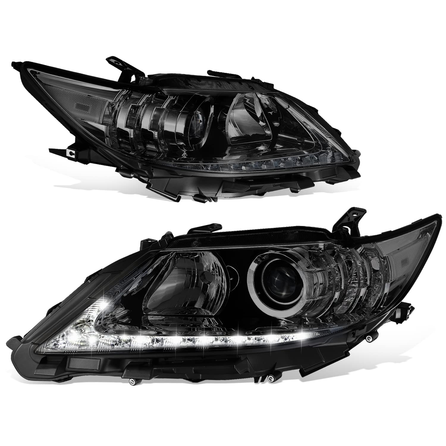 Auto Dynasty LED DRL Headlights Assembly Compatible with 2013 2014 2015 ...