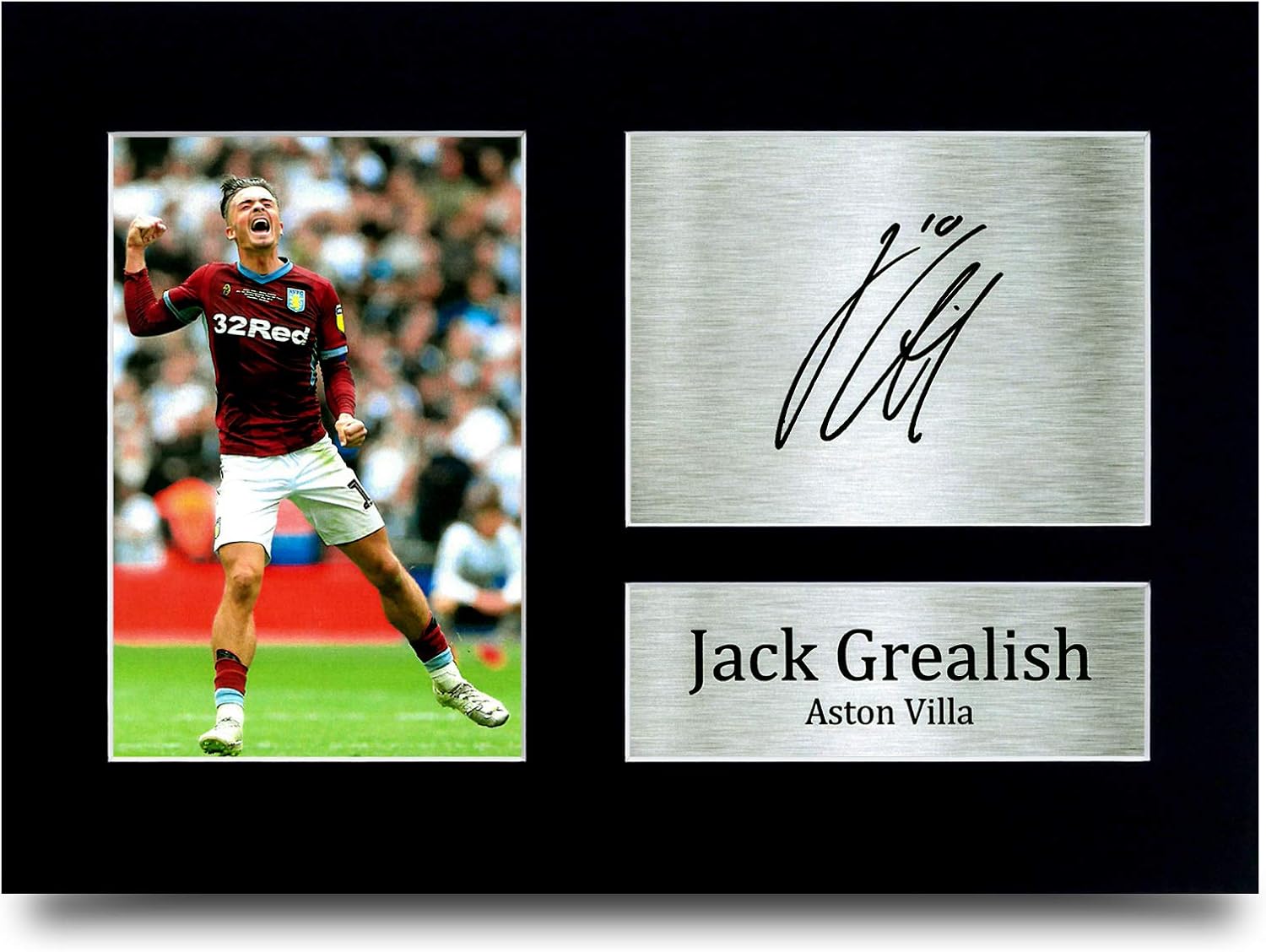 HWC Trading Jack Grealish Aston Villa Gifts Printed Signed Autograph ...