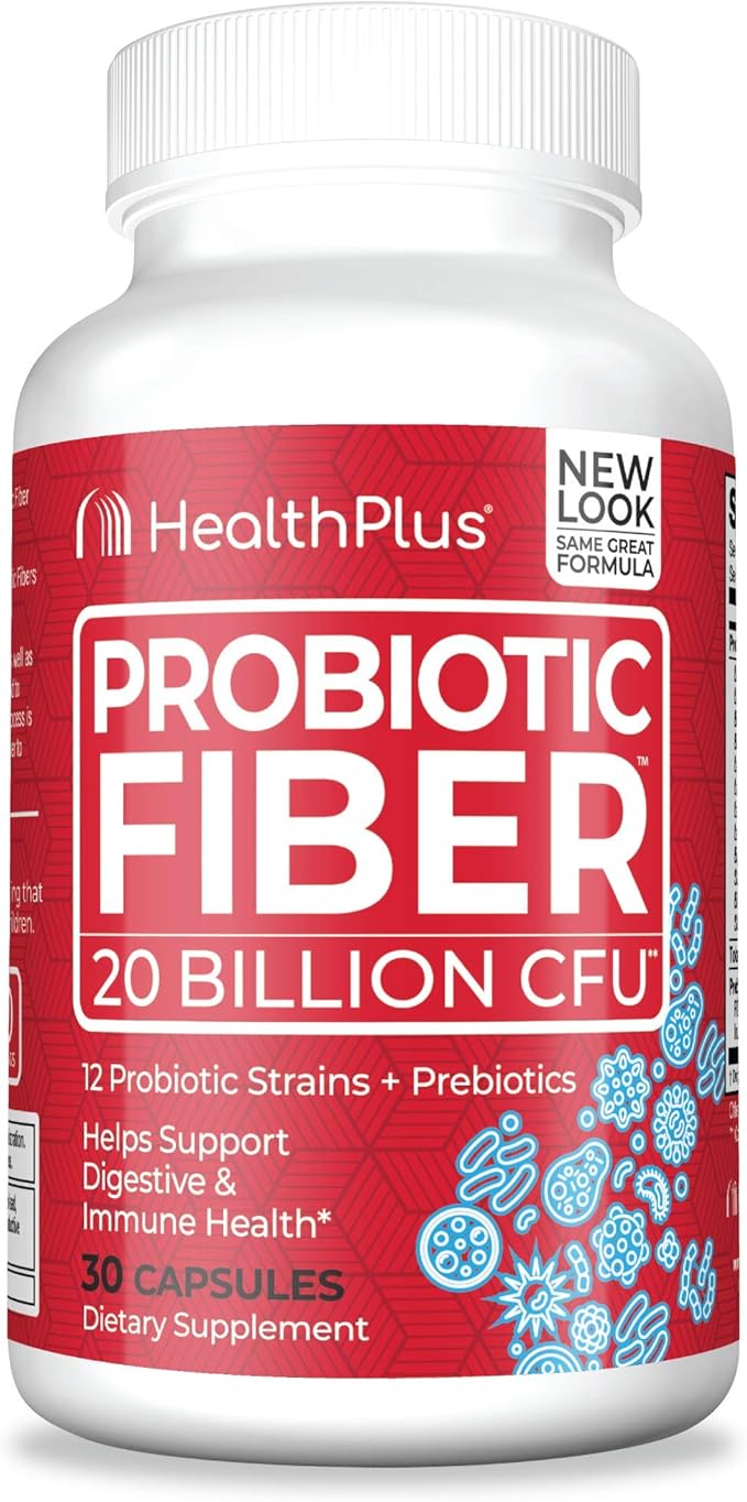 Amazon.com: Health Plus Probiotic Fiber - Dietary Supplement - Detox ...