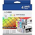 Amazon.com: LC406 Ink Cartridge (with New Chip),Compatible for Brother ...