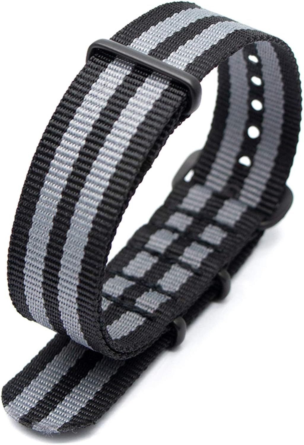 Nylon Armband NATO-Armbanduhr-Bügel 18mm/20mm/22mm/24mm gestreifte ...