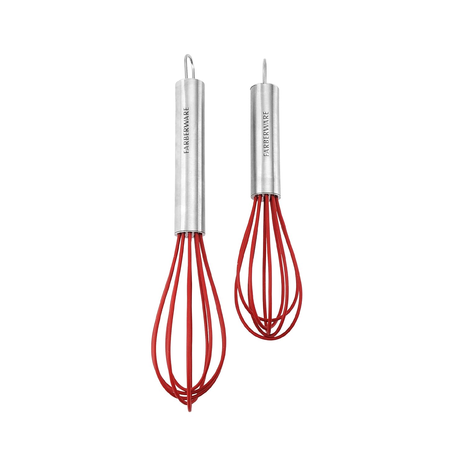 מטבח - Farberware Professional Silicone Mini Whisks (Red, Set of 2)