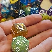 Polyhedral Dice Set (35 Pieces) with Black Drawstring Pouches, 5 ...