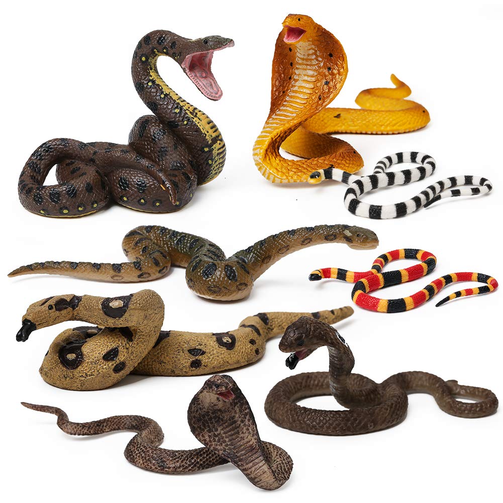 Mua UANDME 8pcs Fake Snakes Toy Figurines Realistic Fake Snake Prank ...