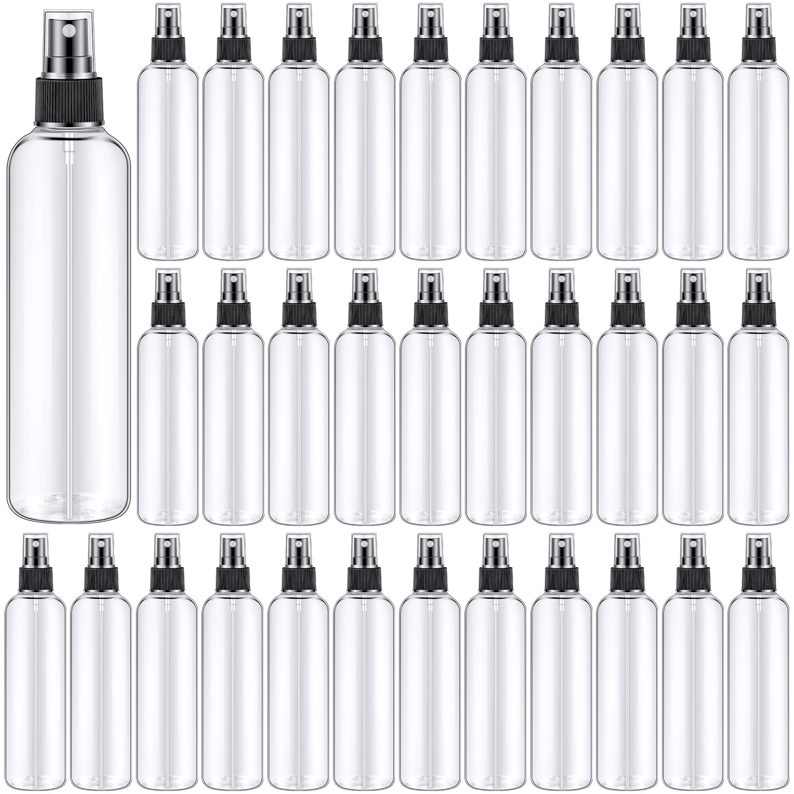 Eccliy 32 Pcs 8 oz Spray Bottles Fine Mist Spray Bottles Clear Empty ...