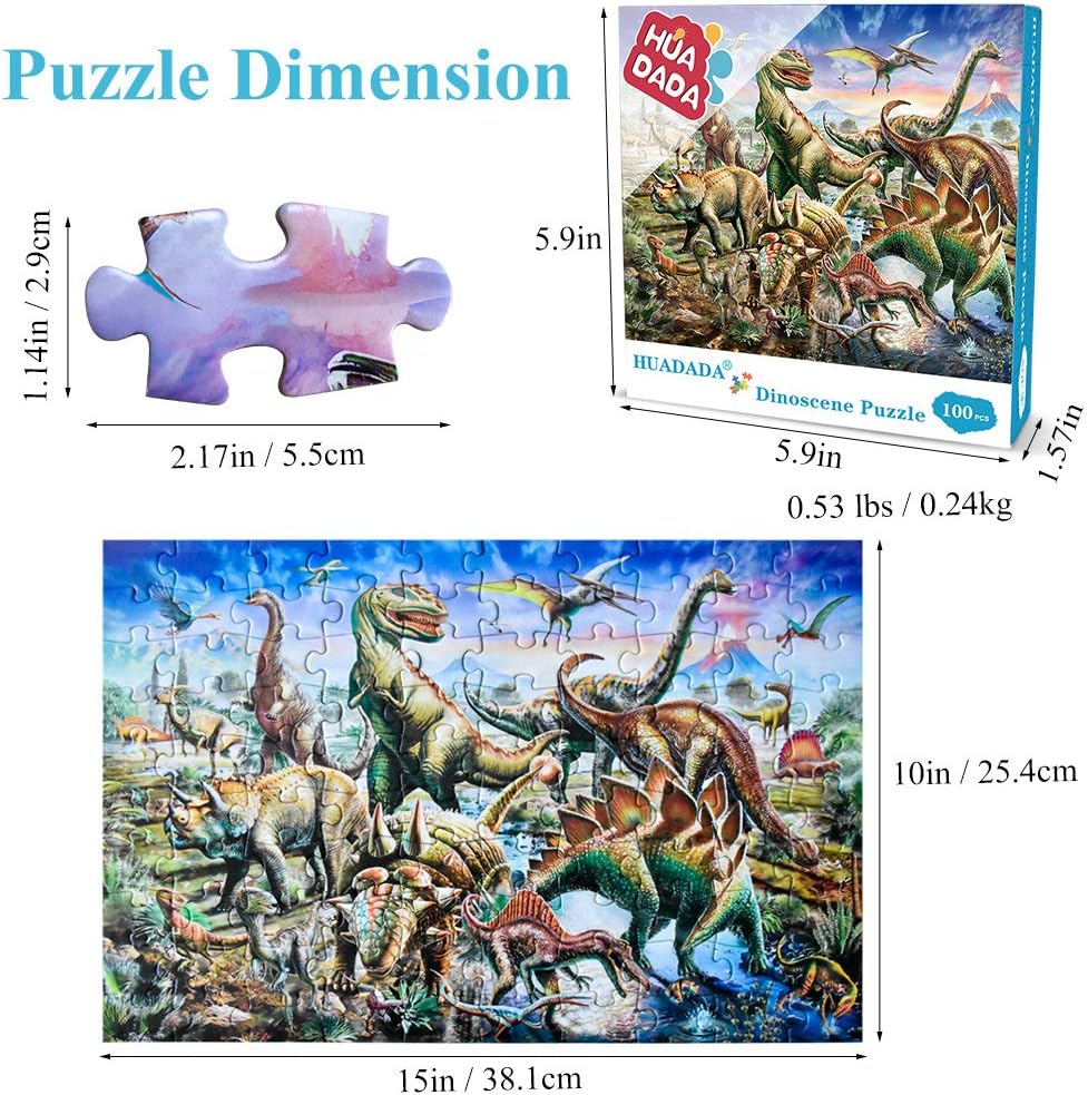 HUADADA Jigsaw Puzzles for Kids, 100 Piece Jigsaw Puzzles for Children ...