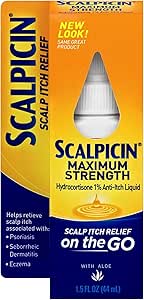Amazon.com: Scalpicin Max Strength Scalp Itch Treatment, 1.5 Ounce ...
