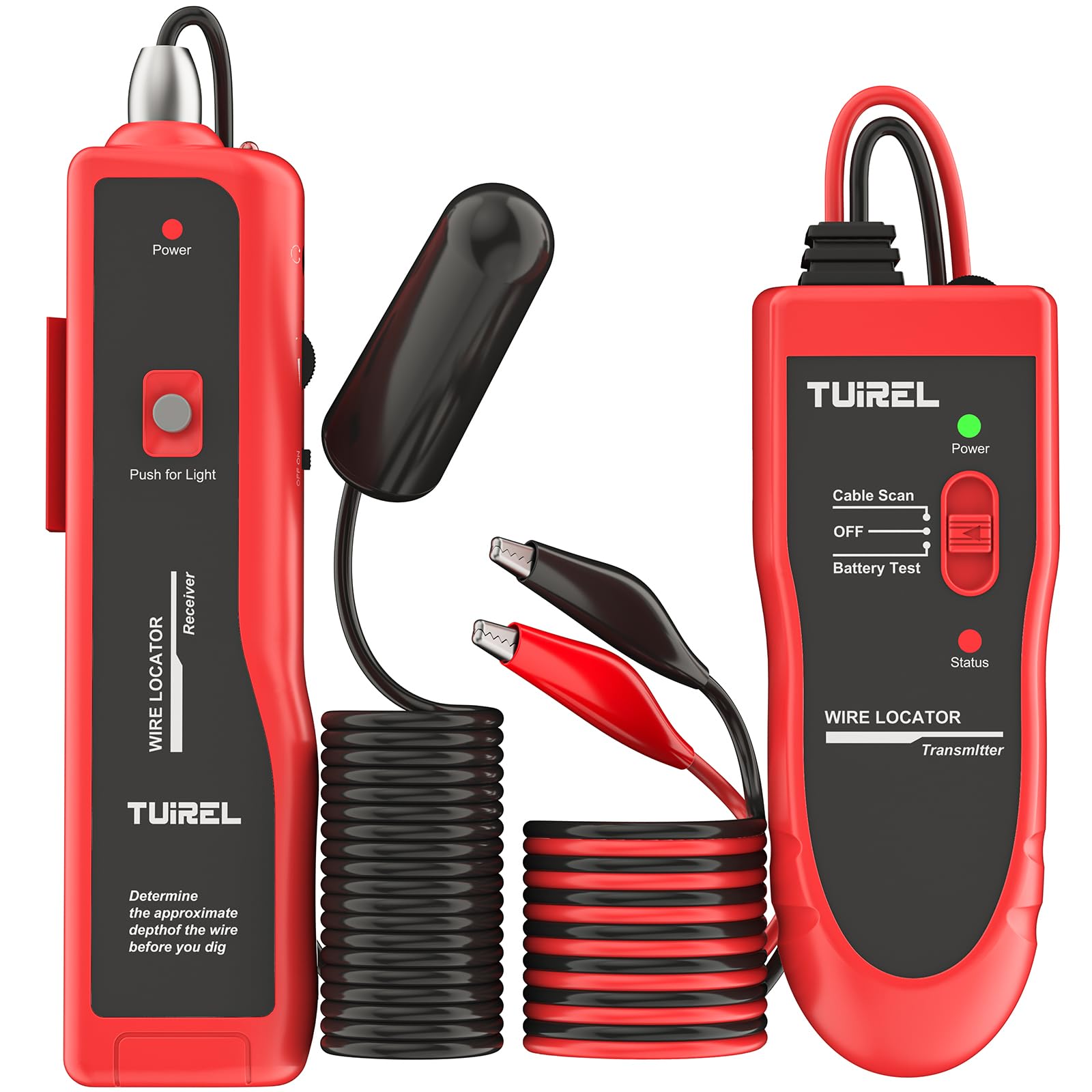 TUIREL Underground Wire Locator, Cable Tester F02 Pro with 1100mAh ...