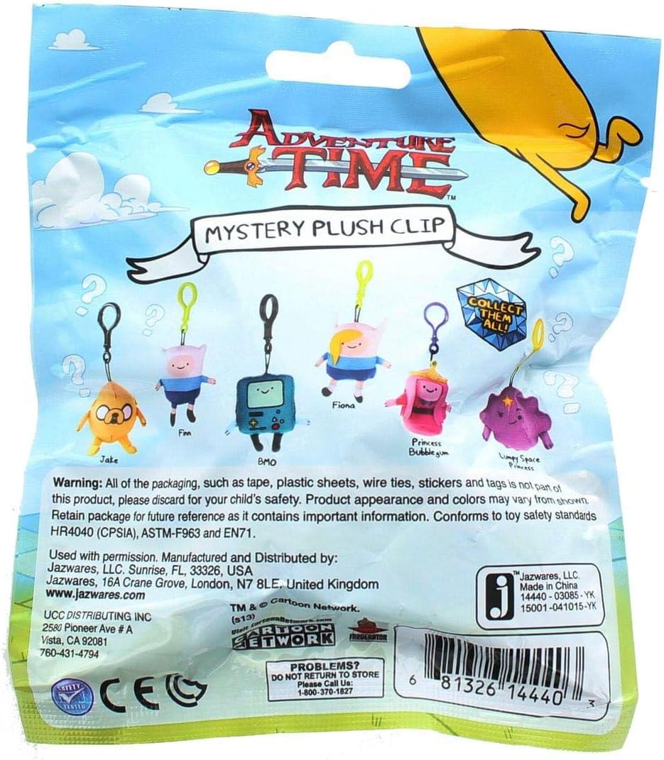 Adventure Time Blind Bag Plush Hangers – One Random – BigaMart