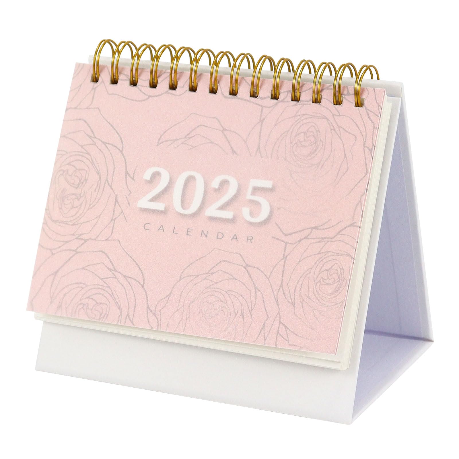 Koqye Small Desktop Calendar 2025,Standing Flip Desktop Calendars for ...