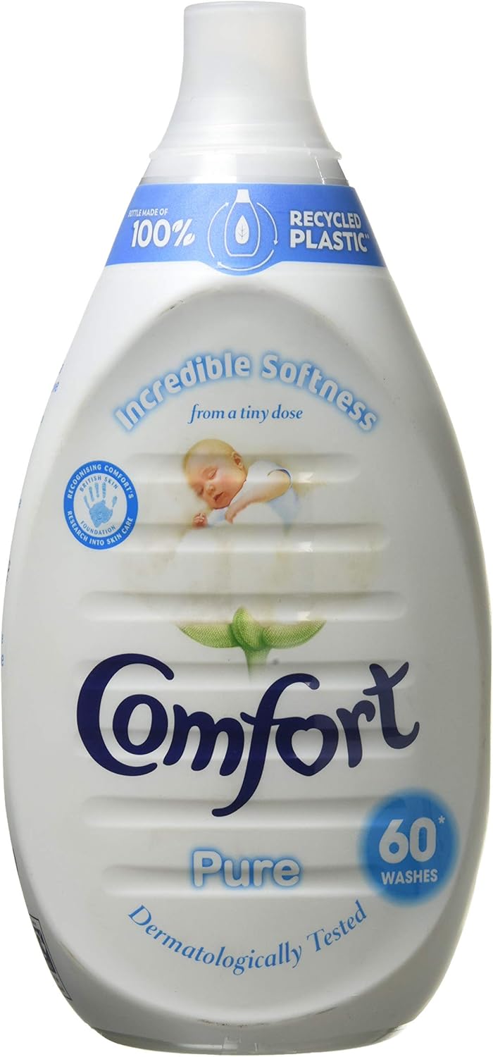 Comfort Ultra Concentrated Pure Fabric Conditioner 60 Wash 900 ml ...