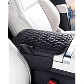 Amazon.com: Upgraded Car Center Console Cover,Microfiber Leather Car ...