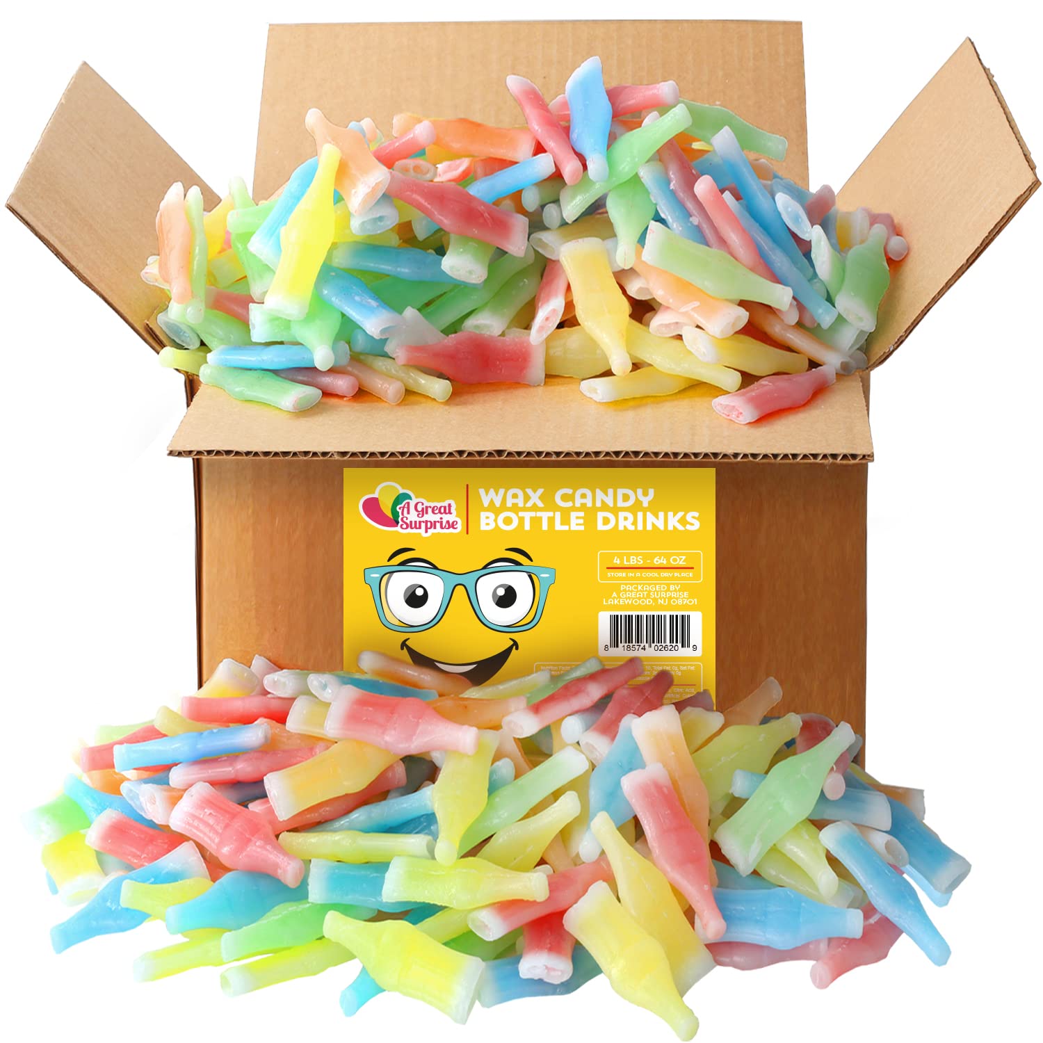 Mua Wax Bottle Candy - 4 LB Bulk Candy - Rainbow Classroom Valentine ...