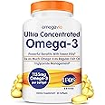 Amazon.com: OmegaVia Ultra Concentrated Omega 3 Fish Oil Burpless, 60 ...