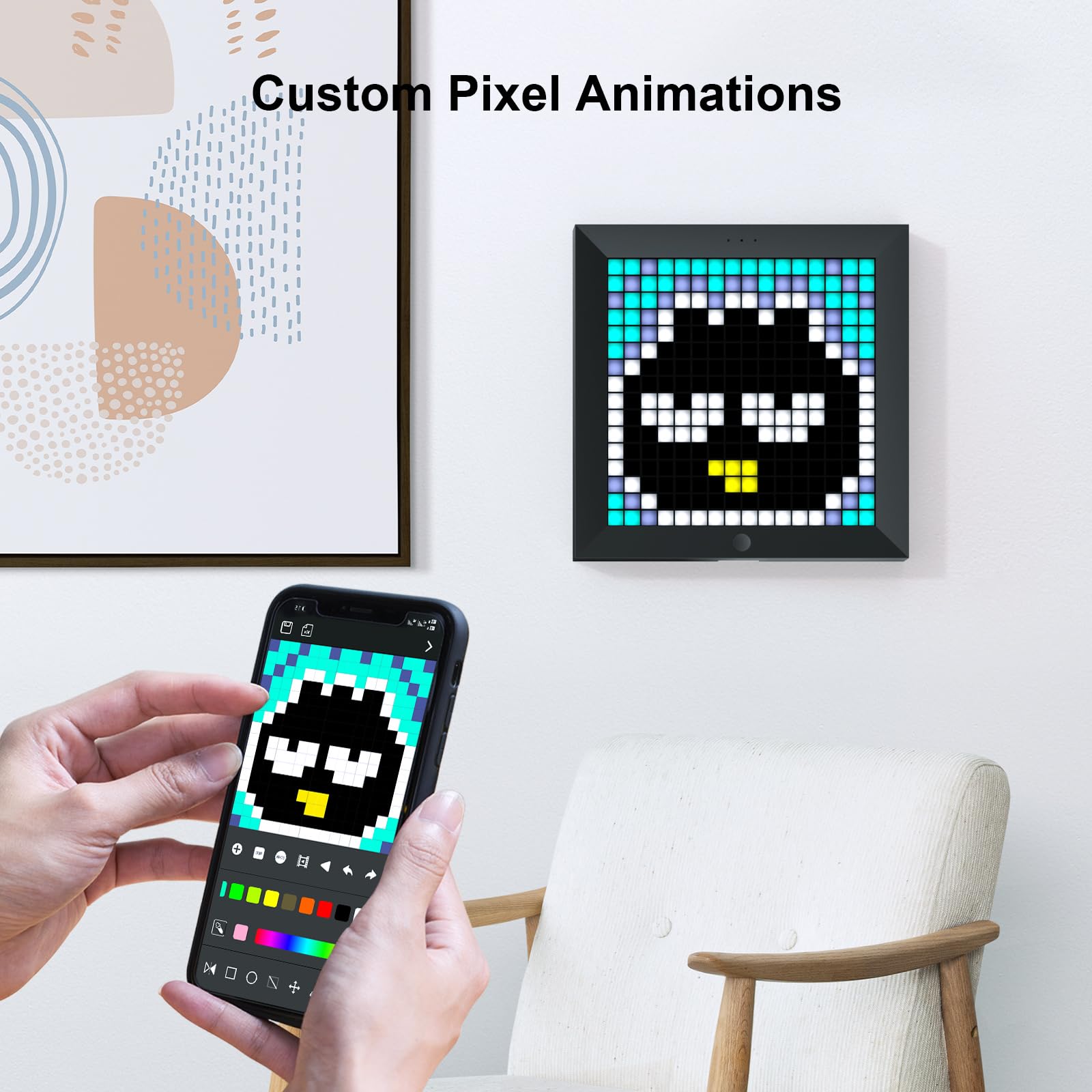 Mua Pixoo - Pixel Art Digital Picture Frame with 16x16 LED Display APP Control - Cool Animation ...