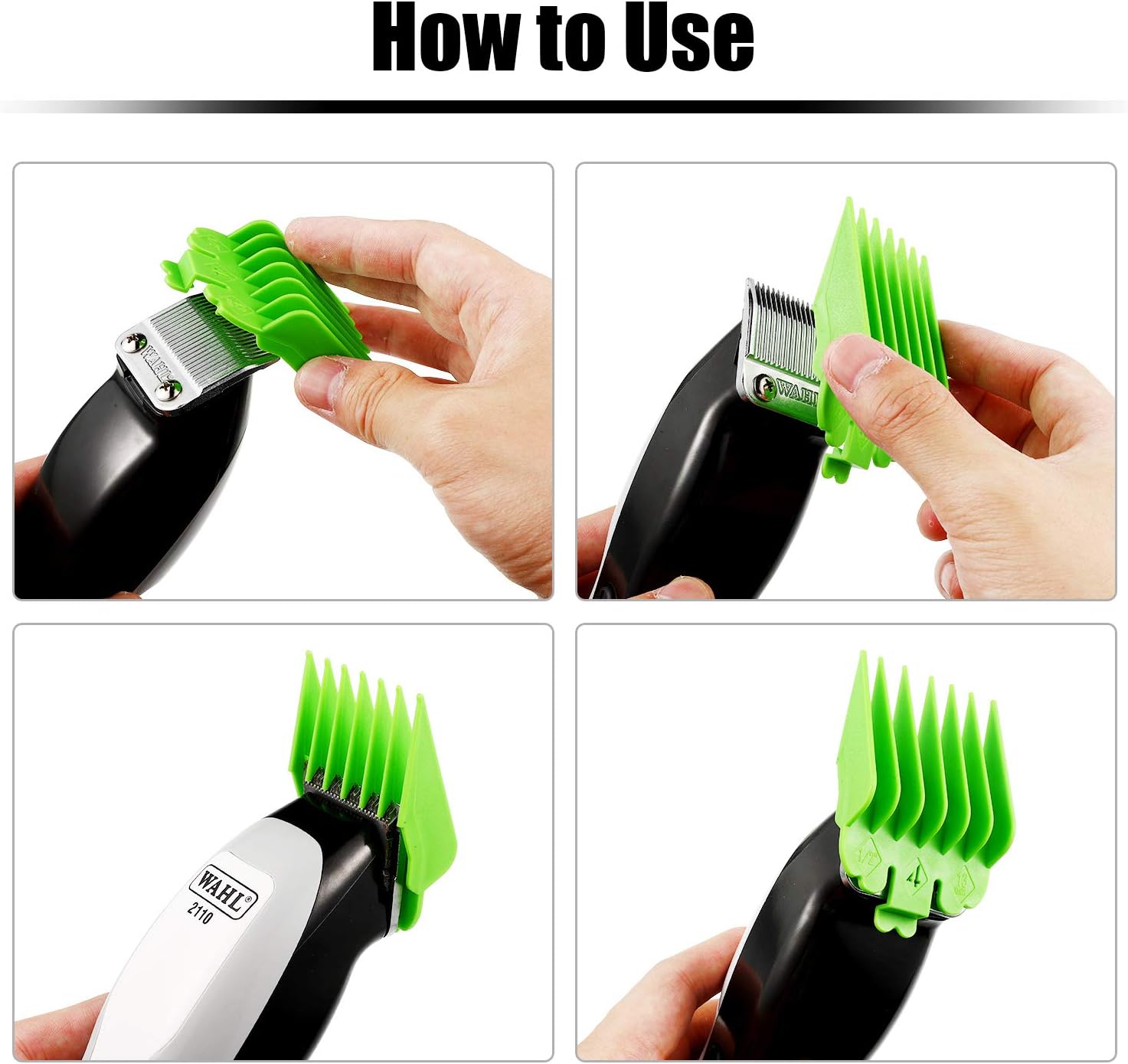 24 Pieces Hair Clipper Limit Combs Set, Includes 20 Attachment Guide ...