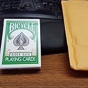 Amazon.com: MMS Cards Bicycle Green Back USPCC Trick: Toys & Games