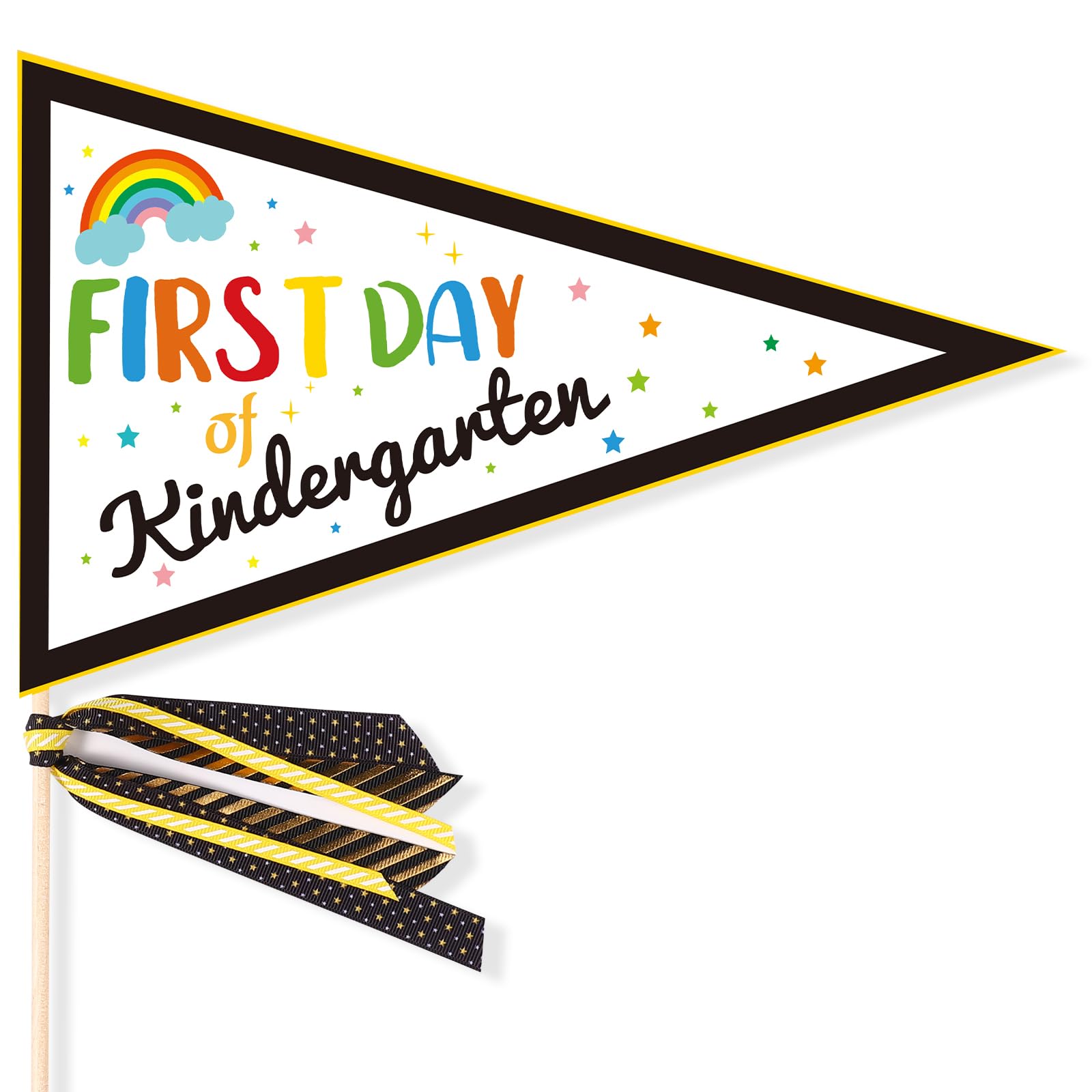 First Day of Preschool Kindergarten Flags, Kindergarten Banner with ...